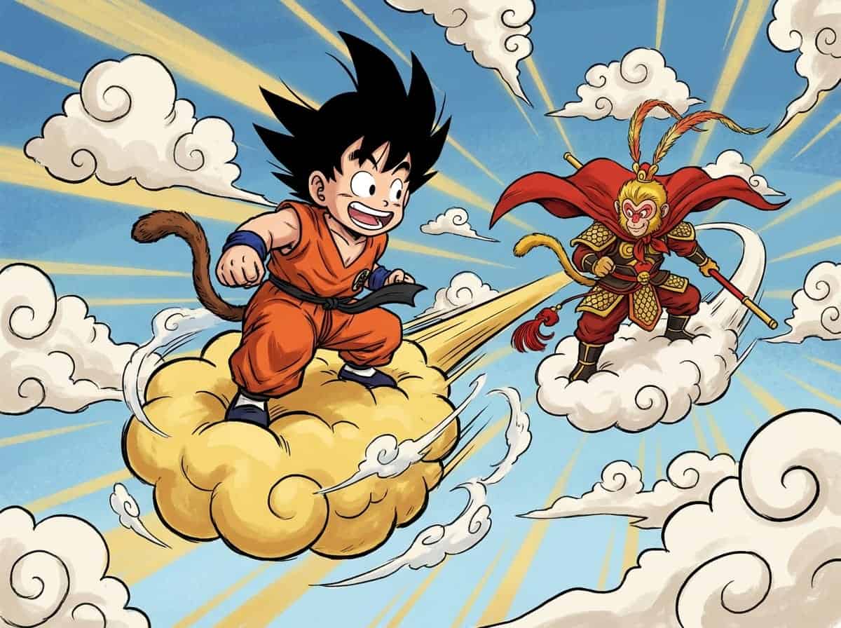 Flying Nimbus Origin: Sun Wukong’s Cloud to Goku’s Ride - Saiyan Warrior