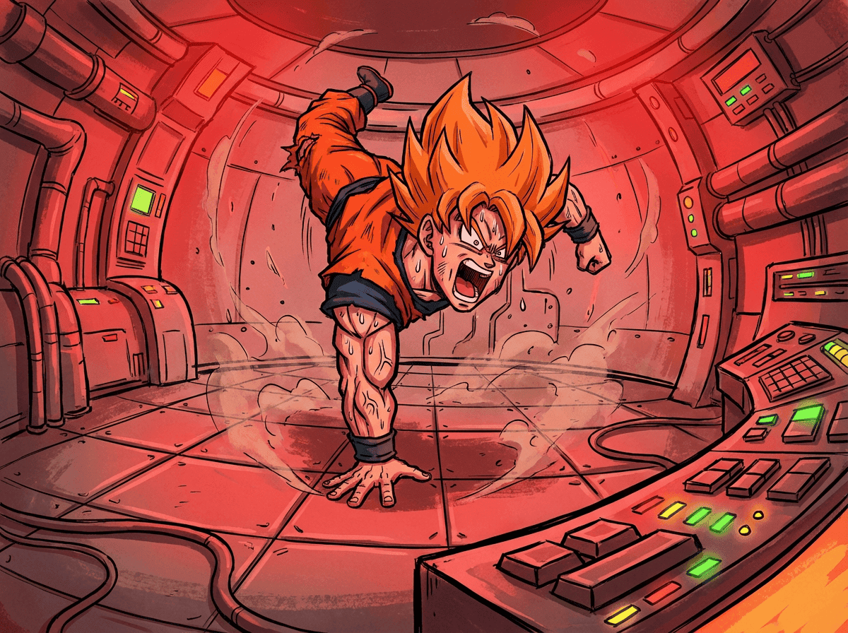 Gravity Training Calculator - Saiyan Warrior